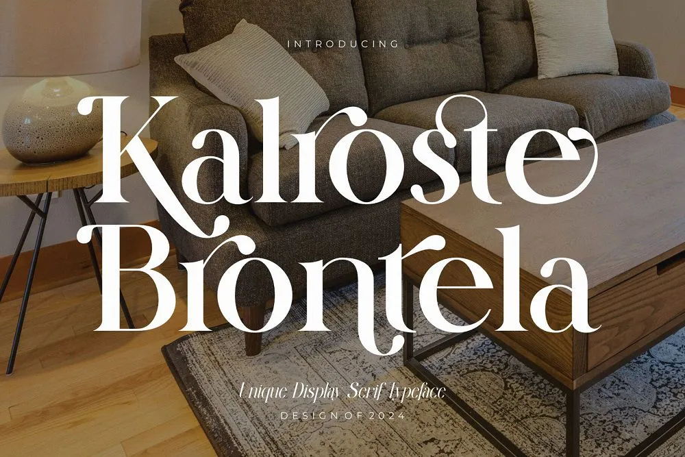 Kalroste Brontela Font - Kiwi Fonts
