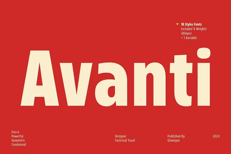 Avanti Font Family - Kiwi Fonts