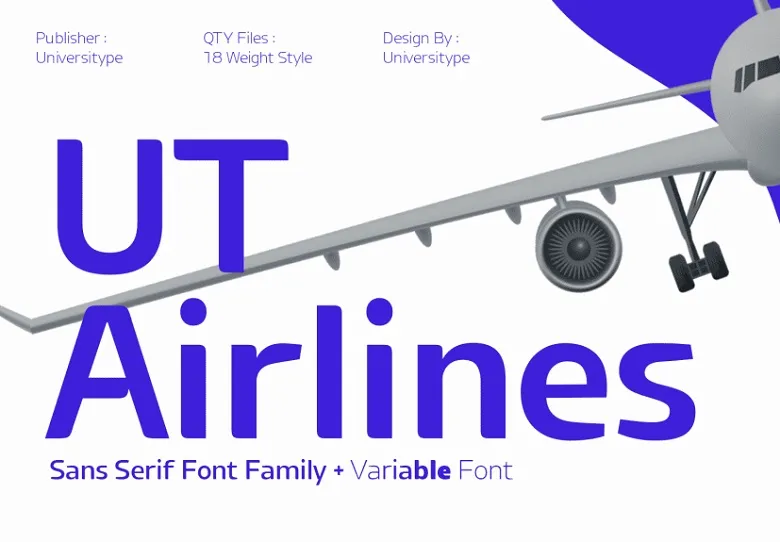 UT Airlines Font - Kiwi Fonts