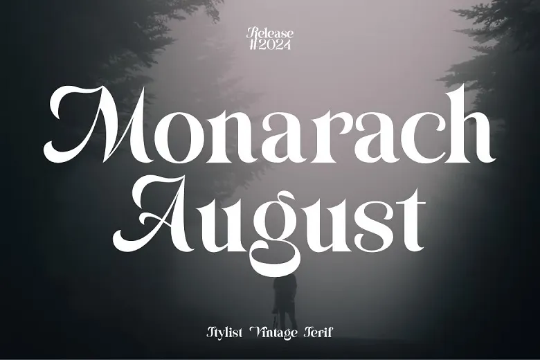 Monarach August Font - Kiwi Fonts