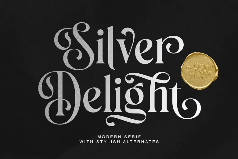 Silver Delight Font - Kiwi Fonts
