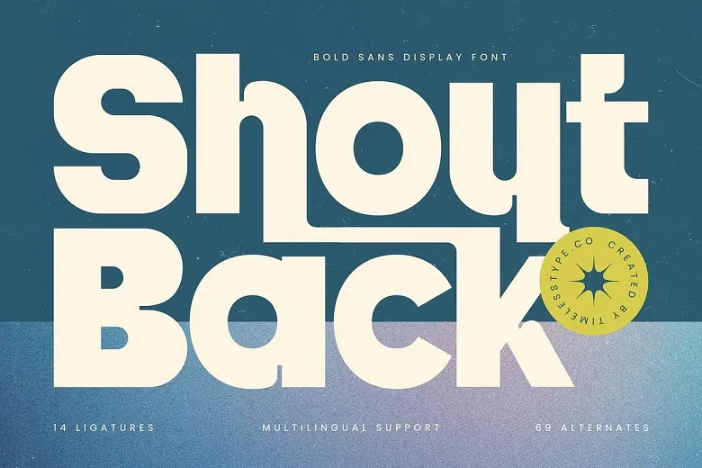 Shout Back Font - Kiwi Fonts