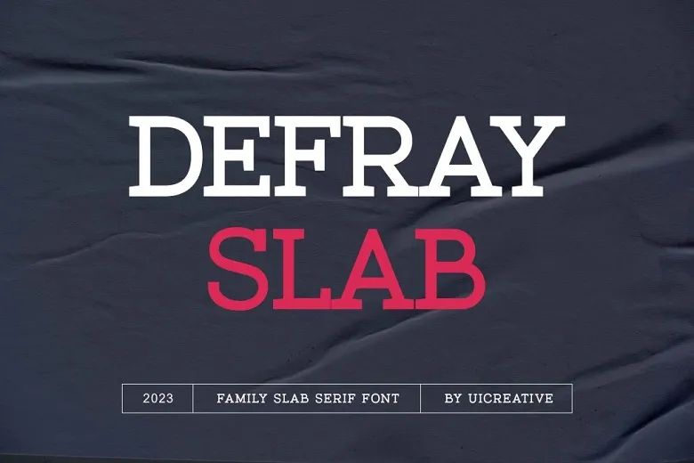 Defray Slab Font Family - Kiwi Fonts