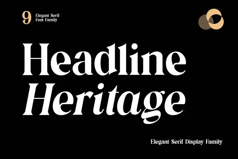 Headline Heritage Font Family - Kiwi Fonts