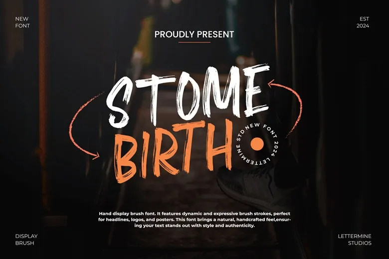 Stome Birth Font - Kiwi Fonts