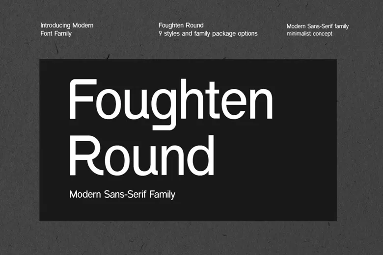 Fougten Round Font Family - Kiwi Fonts