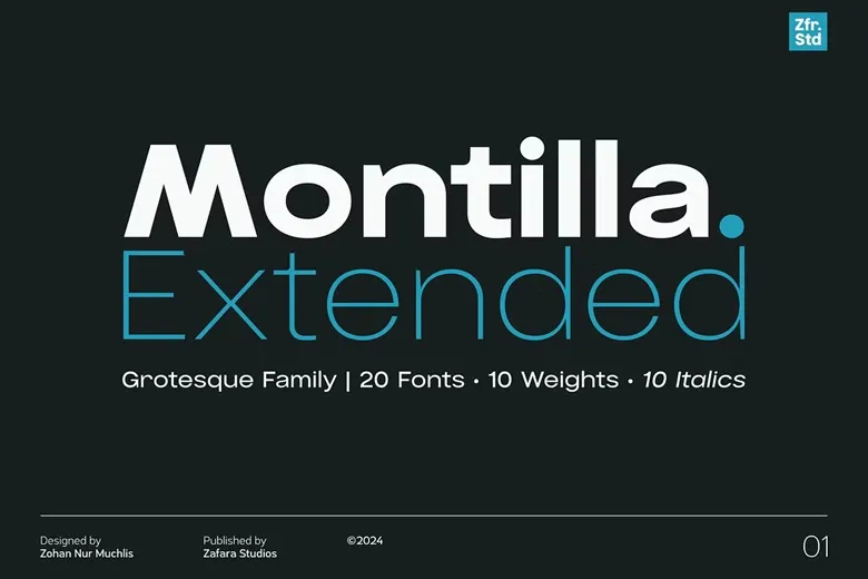 Montilla Extended Font - Kiwi Fonts