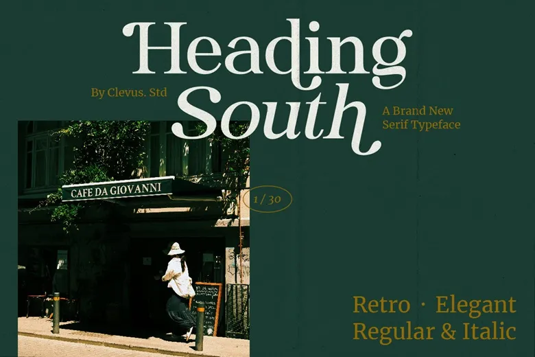 Heading South Font - Kiwi Fonts