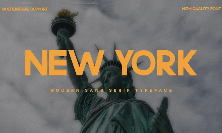 New York Font - Kiwi Fonts