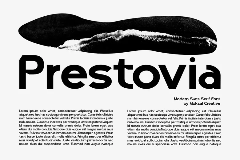 Prestovia Font - Kiwi Fonts