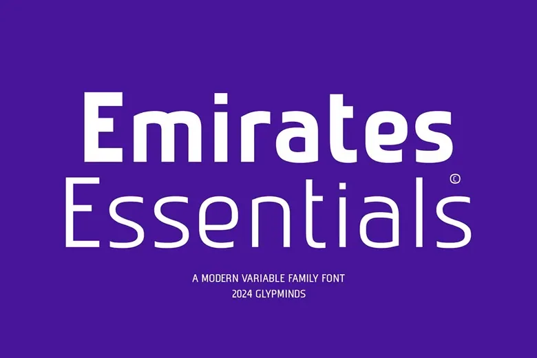 Emirates Essentials Font Family - Kiwi Fonts