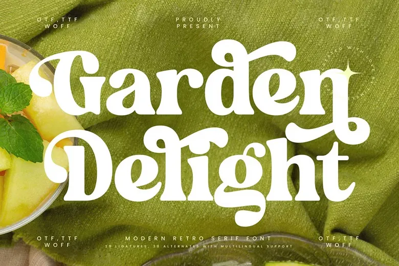 Garden Delight Font - Kiwi Fonts