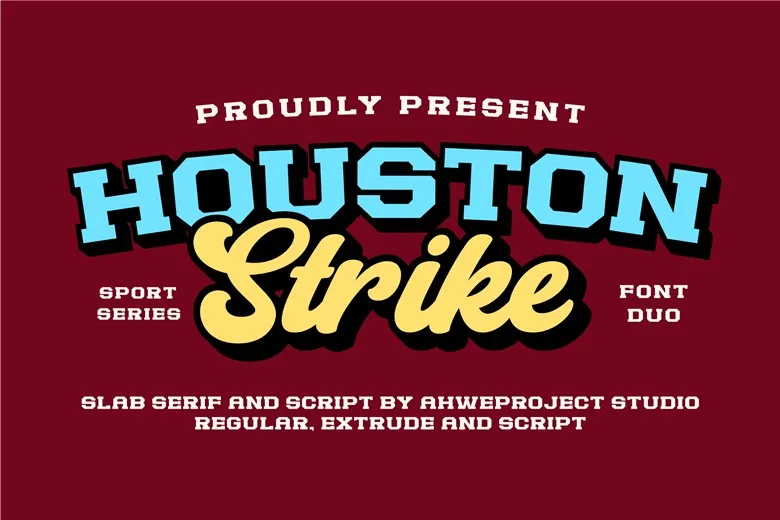 Houston Strike Font - Kiwi Fonts